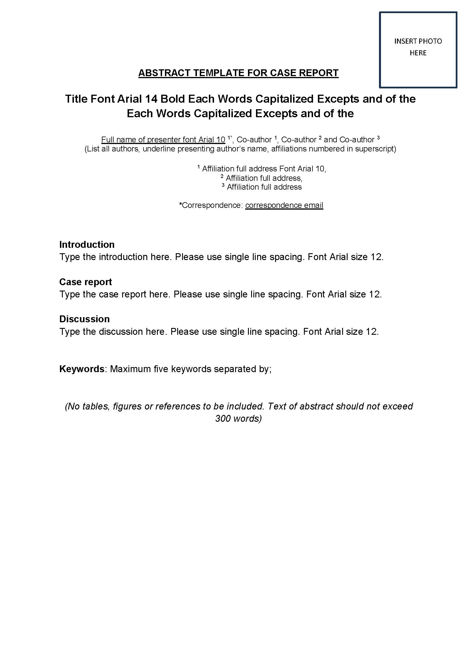 Abstract Submission Guideline